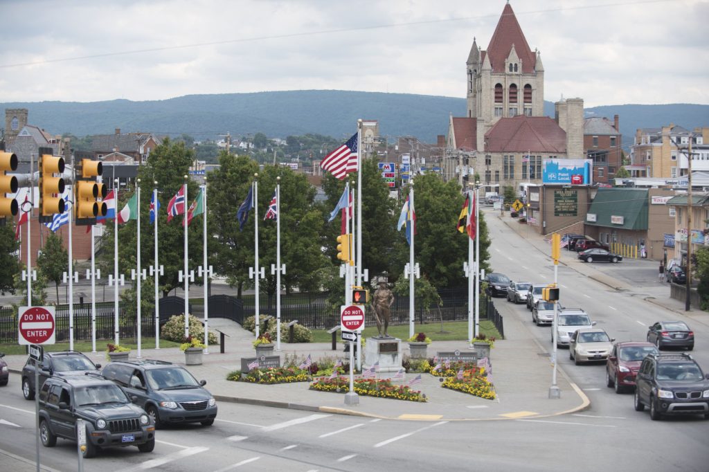 Man charged with setting fire to flags at Uniontown plaza - Herald-Standard